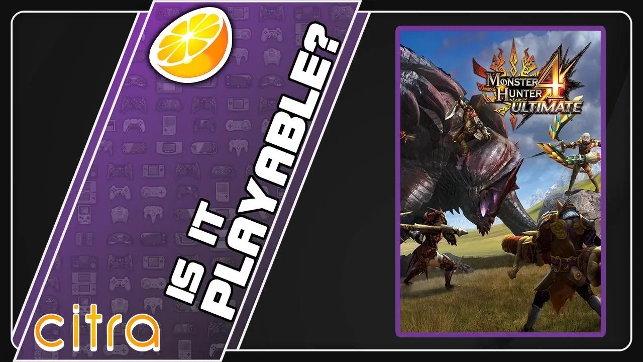 Is Monster Hunter 4 Ultimate Playable? Citra Performance [GTR6 Mini PC]