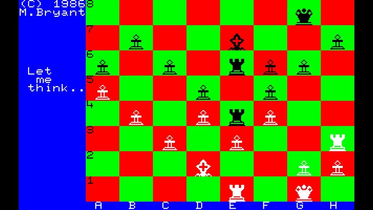 Sharp MZ-800 Game: Colossus Chess (1986) MZ-700 mode