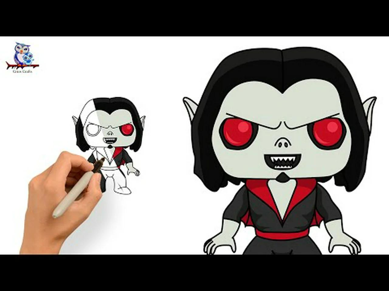 How To Draw Morbius The Living Vampire - Marvel Art Tutorial