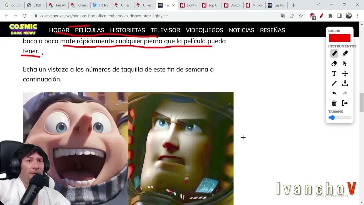 La VERGÜENZA de Lightyear Disney Pixar. MINIONS The Rise of Gru los ...