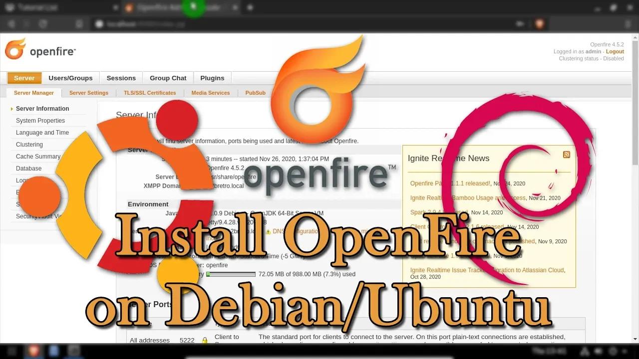 Install Openfire On Debianubuntu Self Hosted Instant Messaging Server