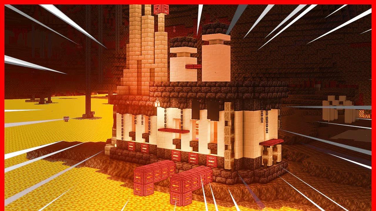 🔥 CASA *SENCILLA* para SURVIVAL en el NUEVO NETHER de MINECRAFT 1.16 ...