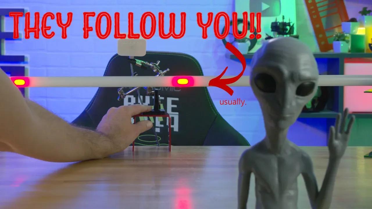 RGB Eyes that follow movement with a mmWave sensor and Home Assistant