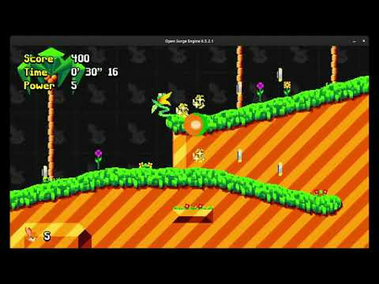 Open Surge Engine - Demo Levels [0.5.2.1] Speedrun 1:46.00?
