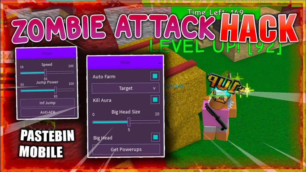 NEW Zombie Attack Script Hack GUI | INFINITE XP, GOD MODE AUTO FARM & MORE | (*PASTEBIN 2023*)