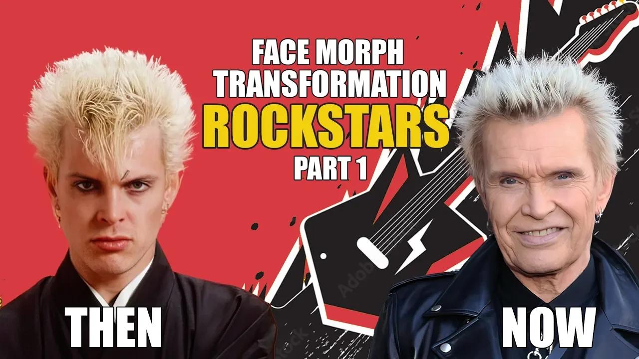 Rockstars - Then and Now (Face Morph Evolution)