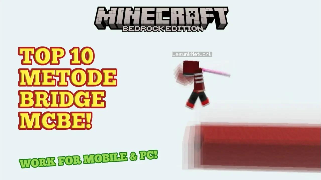 Top 10 Trik Fast Bridge Building - Minecraft ft. @hidekiriznuch
