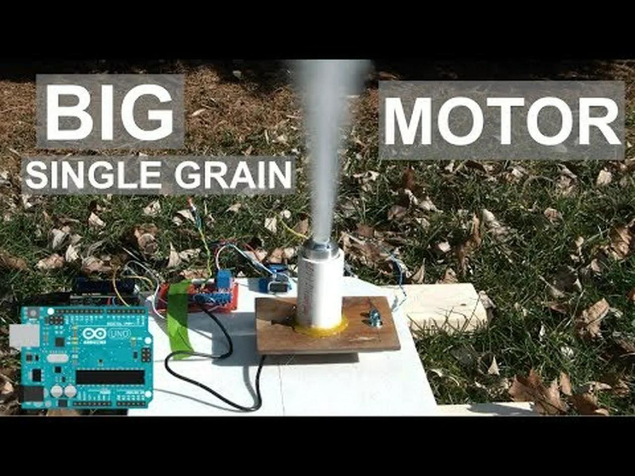 Testing The Biggest Rocket Motor I've Ever Built on Arduino Stand ...