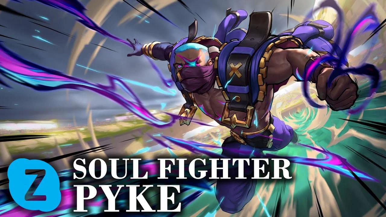 Soul Fighter Pyke LOL skin spotlight
