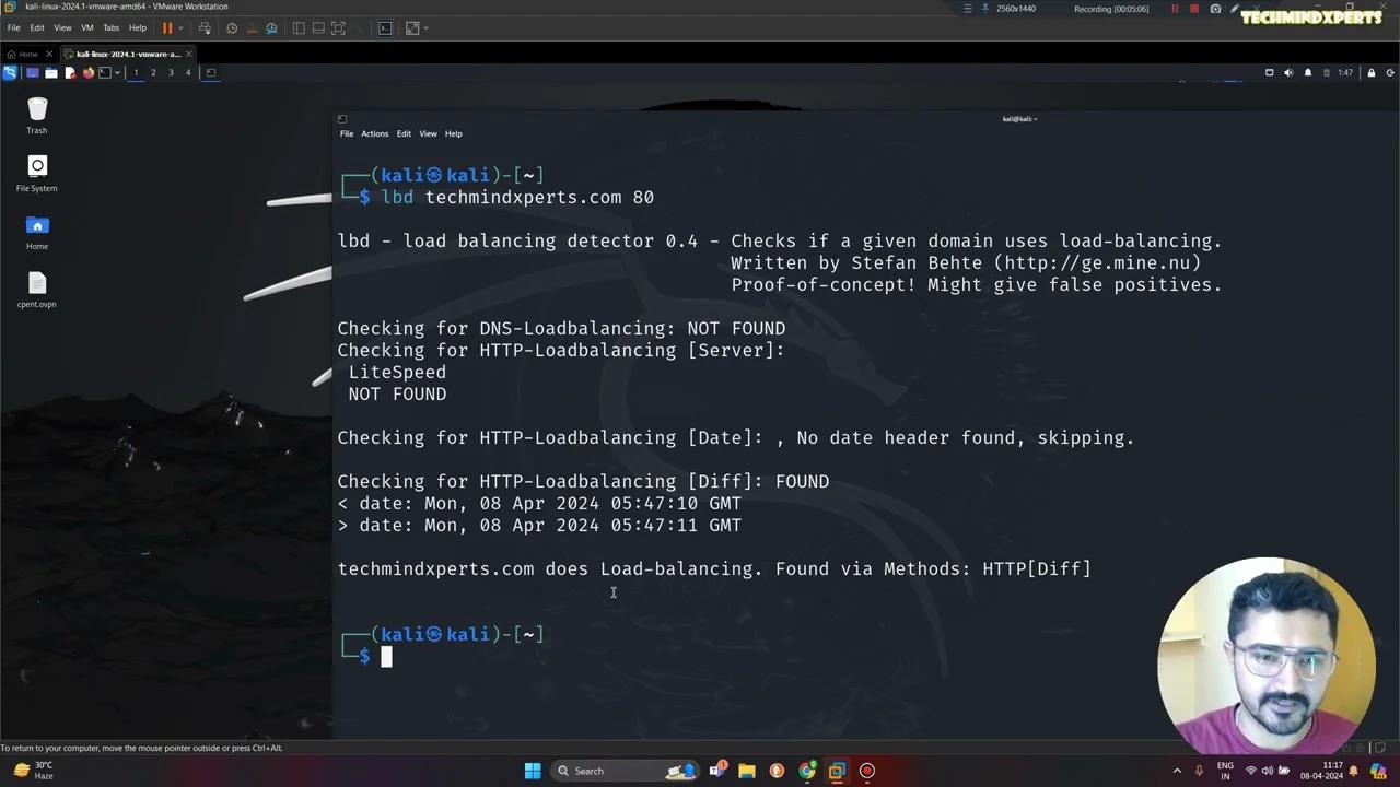Kali linux tools p5 | Footprinting and information gathering | Load ...