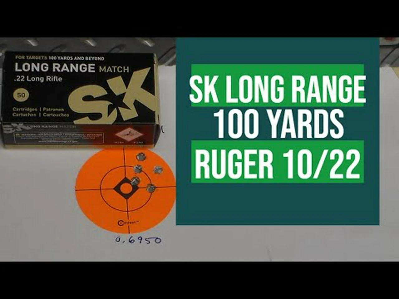SK Long Range Match Ammo in a Ruger 10/22