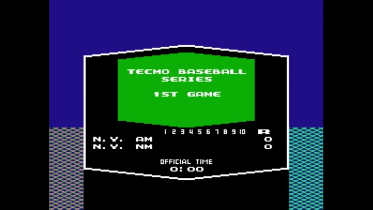 Tecmo Baseball (NES) All Star Game