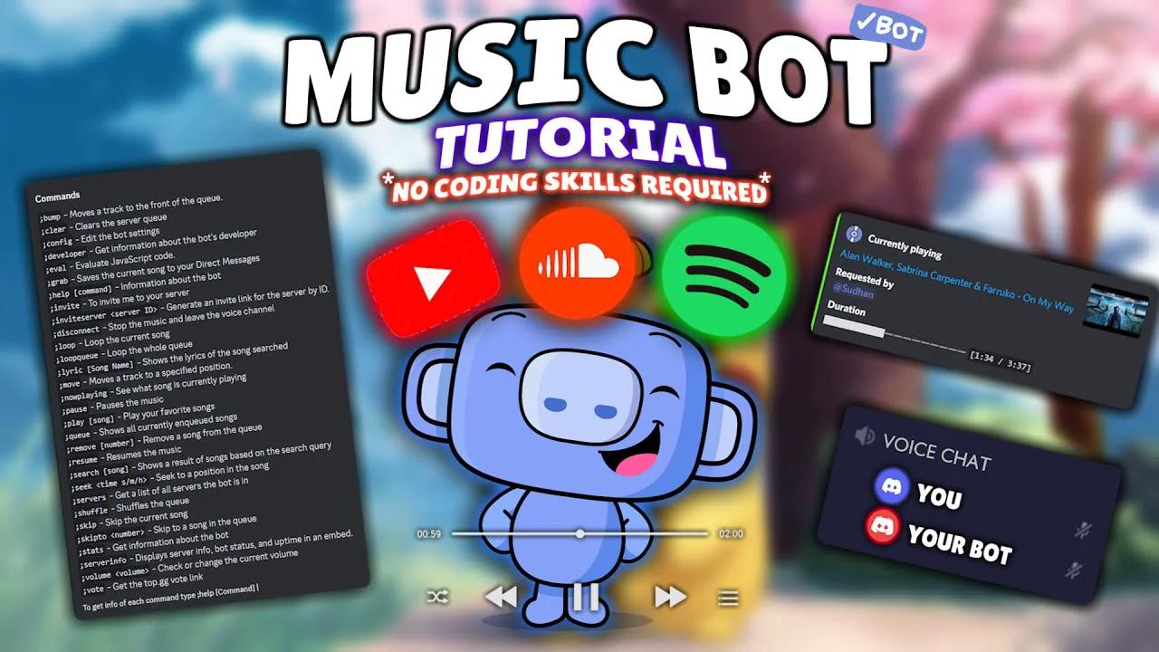 Host Your Own Discord Music Bot For FREE, 24/7! (no coding skills required)