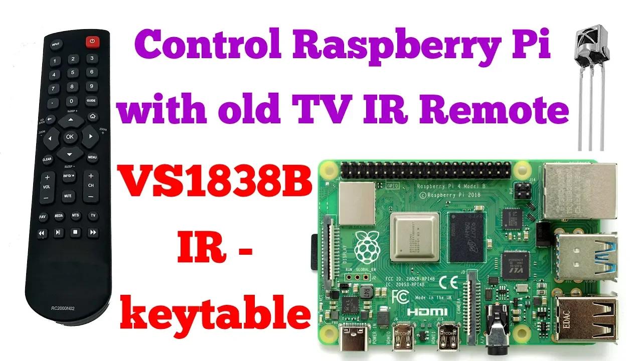 Control Raspberry Pi with TV Remote IR Remote with VS1838B IR Receiver & IR-keytable ⚡ | Som Tips