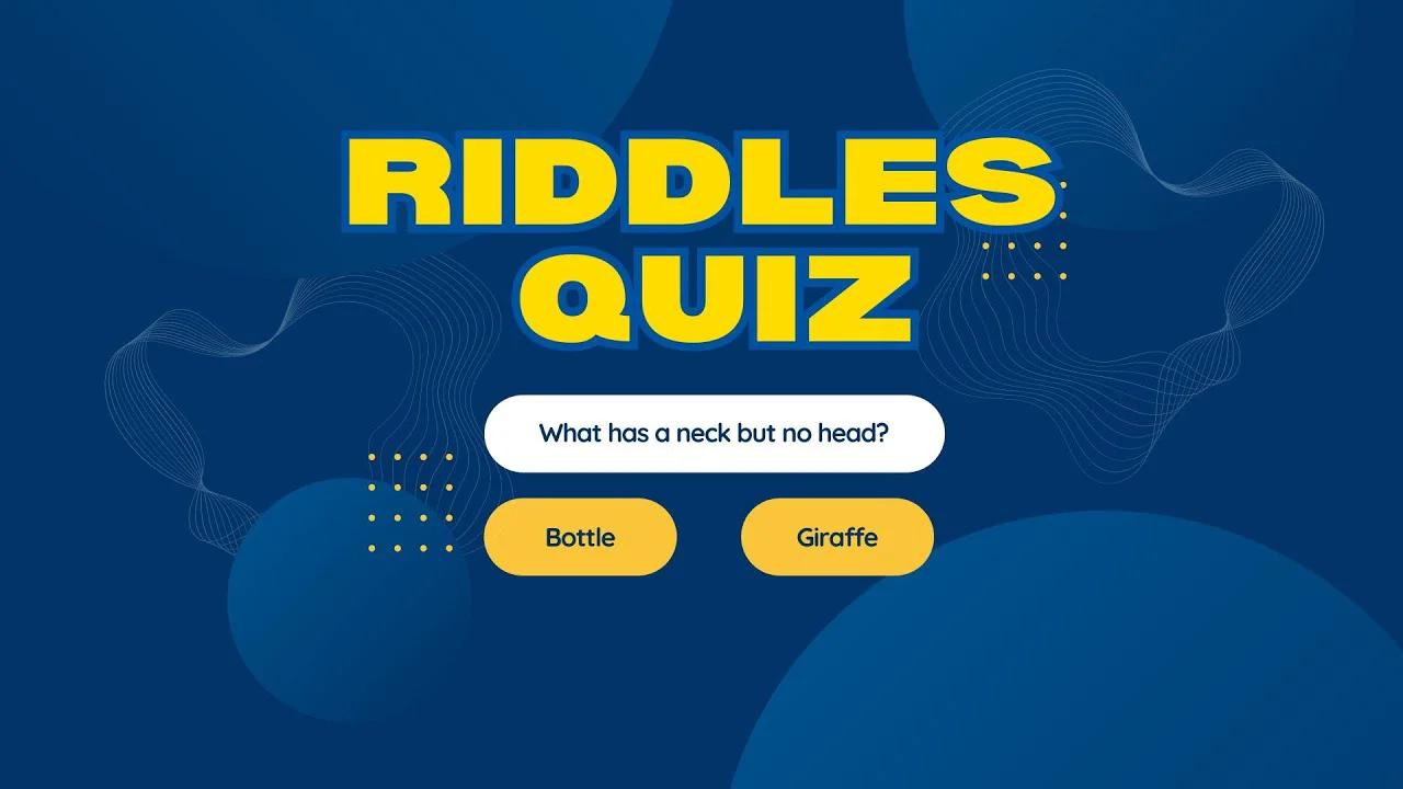 Riddles Quiz: Test Your Knowledge | Level Easy | 40 Riddles