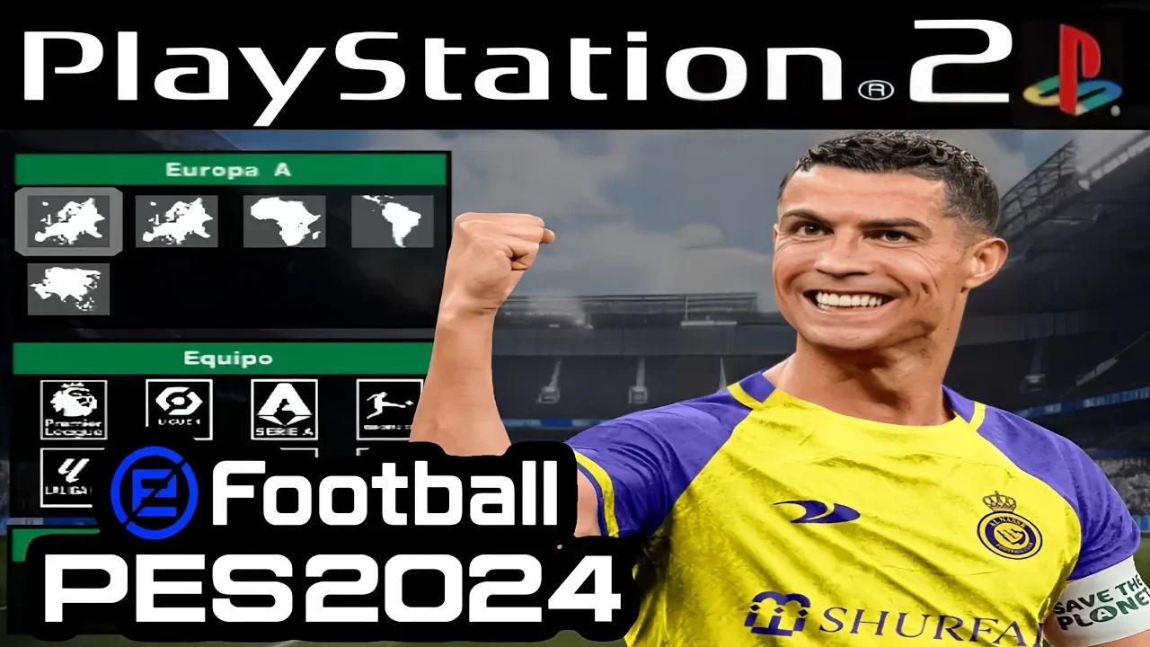 NOVO PES 2024 PS2 ISO EFOOTBALL ATUALIZADO DOWNLOAD