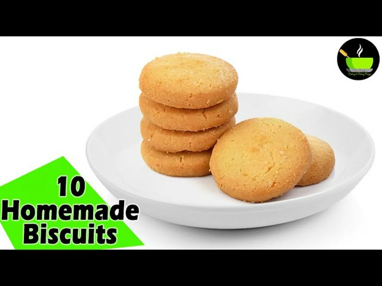 Top 10 Indian Homemade Biscuit Recipes | Easy Homemade Biscuits| Basic Biscuits| Easy Biscuit Recipe