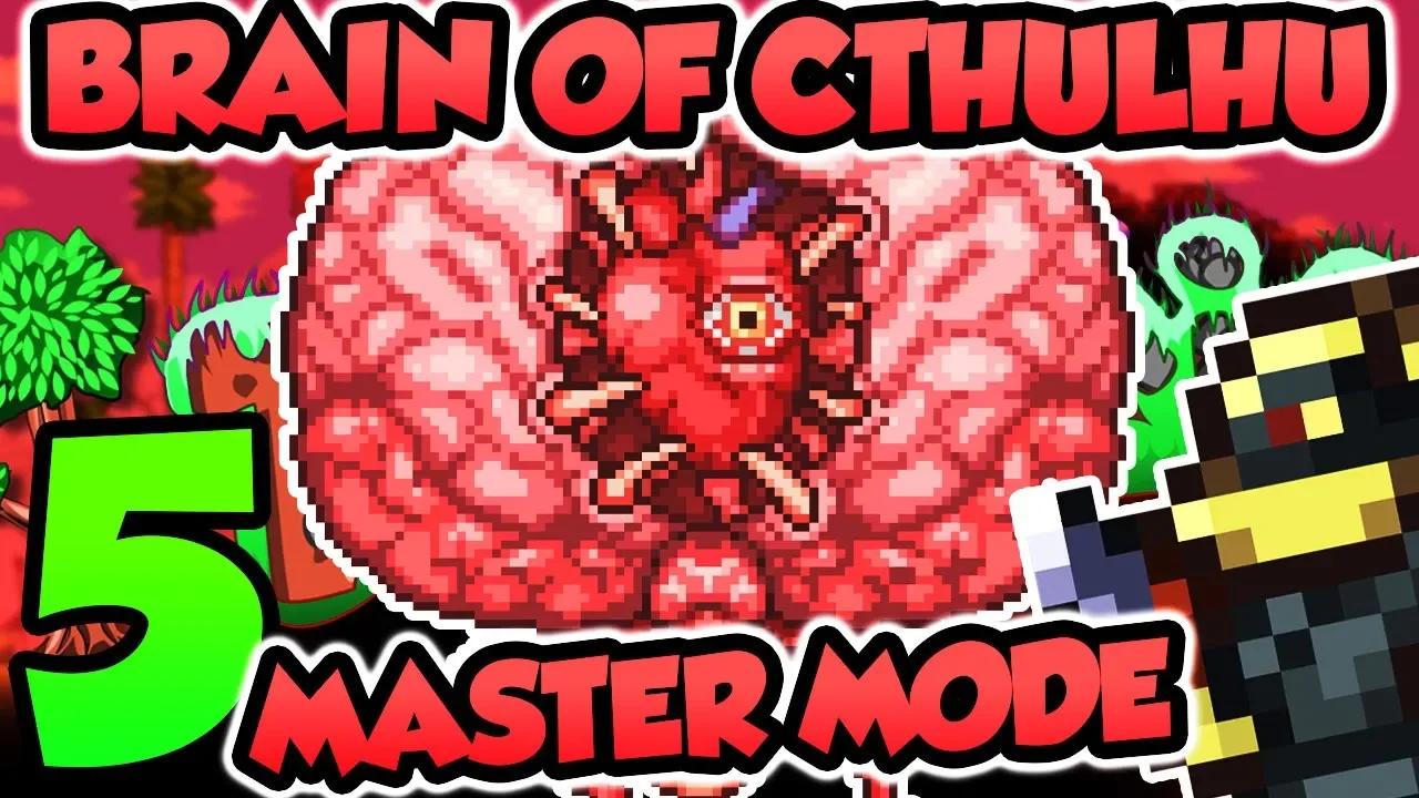 BRAIN OF CTHULHU: MASTER MODE (& Goblin Army)| Terraria: Journey's End ...