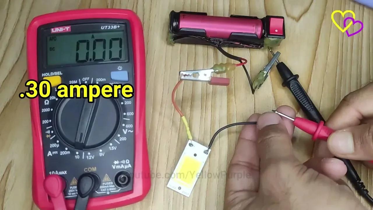 How to Measure DC Ampere With Multimeter | Battery amp, Charger ampere ...