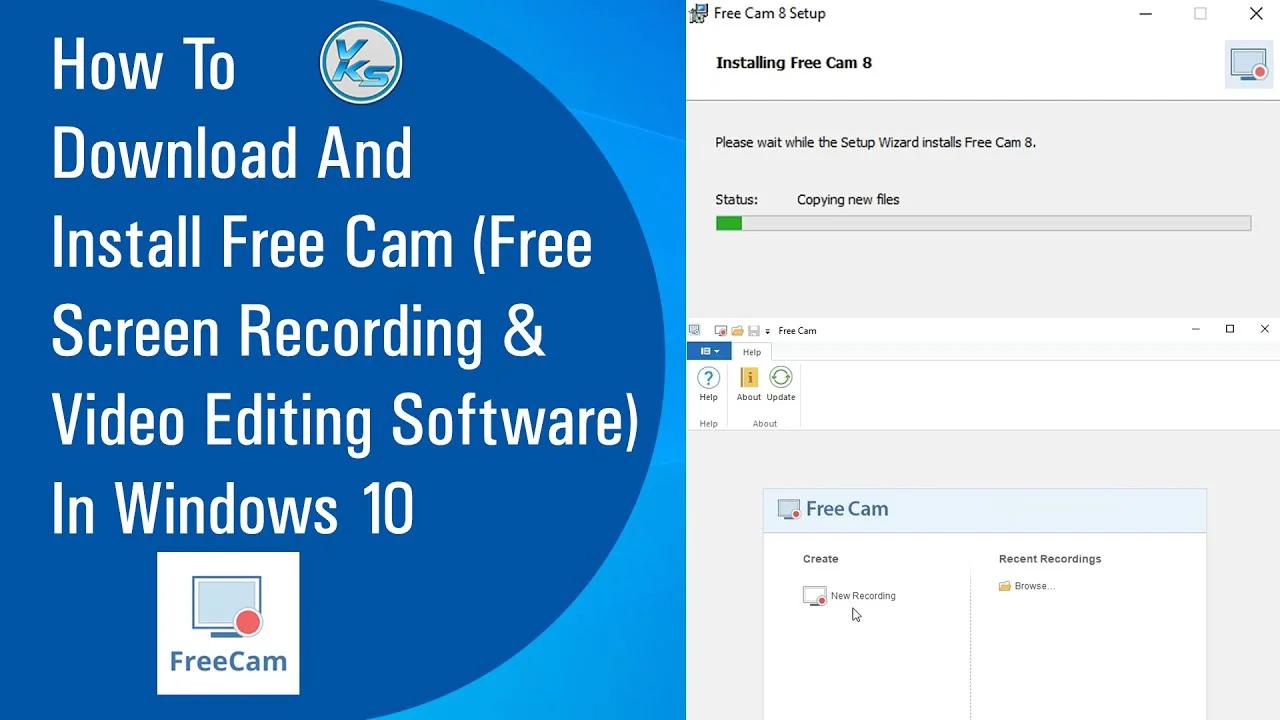 How To Download And Install Free Cam (Free Screen Recording) On Windows ...