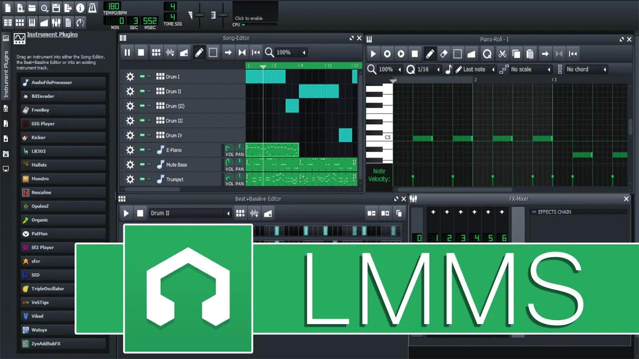 LMMS -- Open Source Digital Audio Workstation