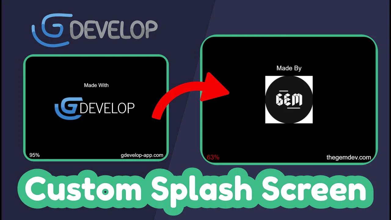 Create a Custom GDevelop Splash Screen | #gdevelop