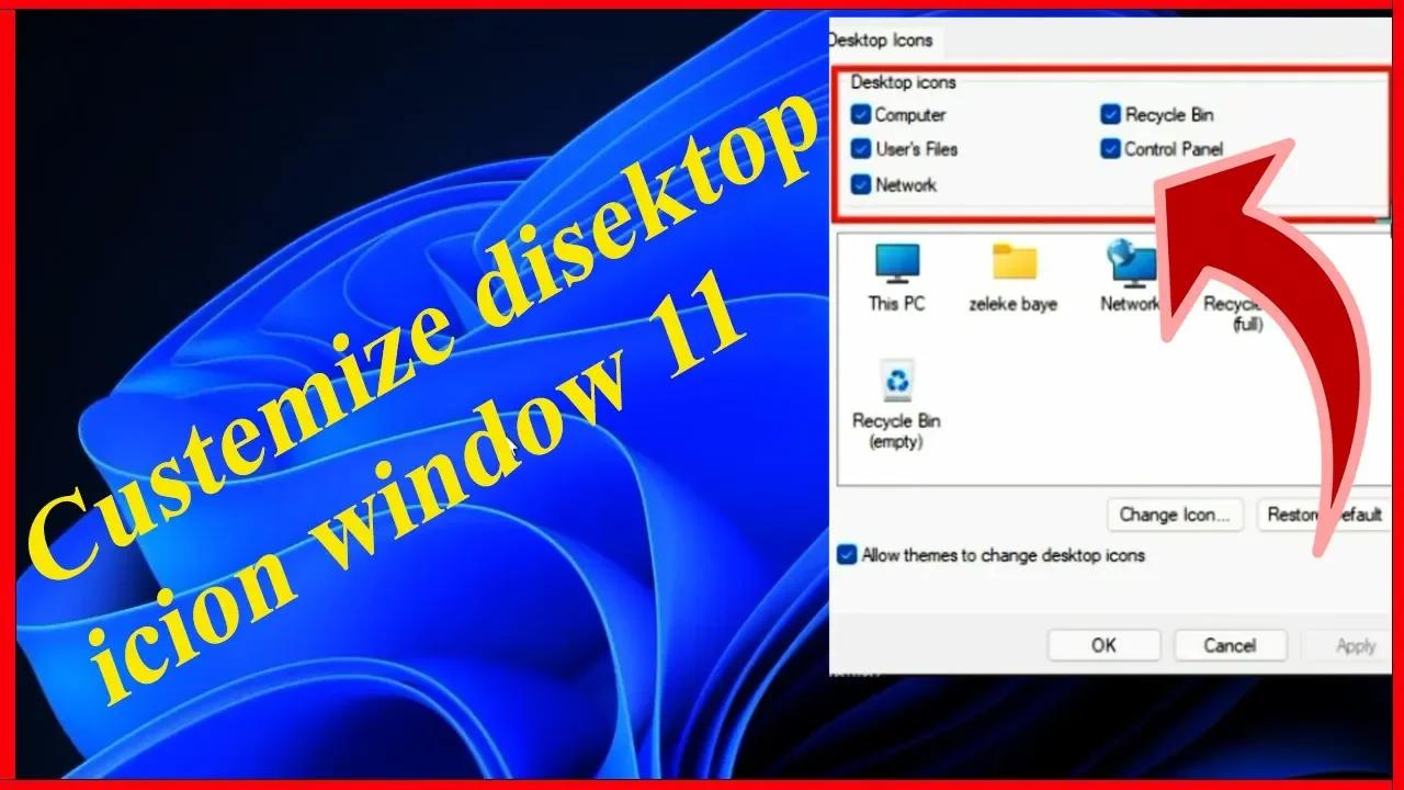 customize desktop icons windows 11 ( customize desktop icons ) #shorts
