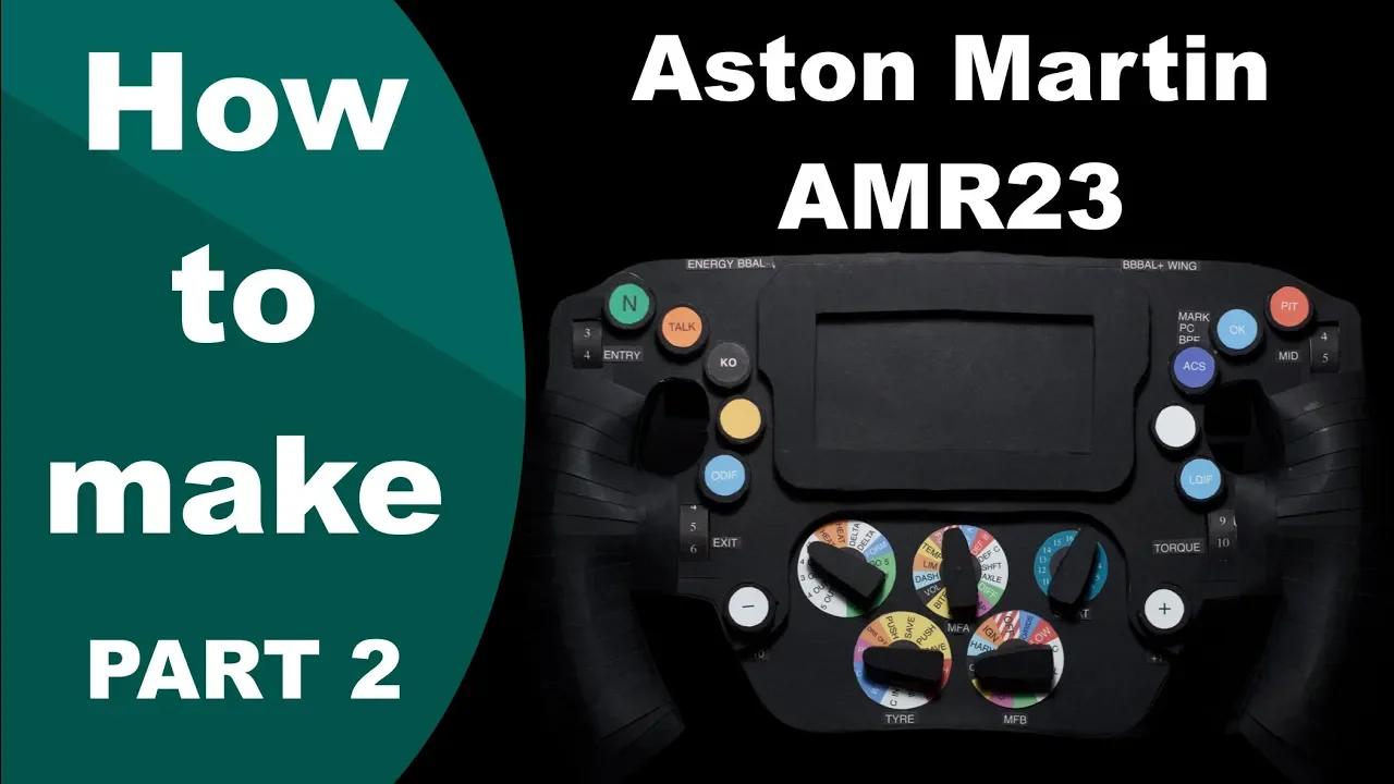 How to make a Aston Martin AMR23 steering wheel from cardboard DIY ...