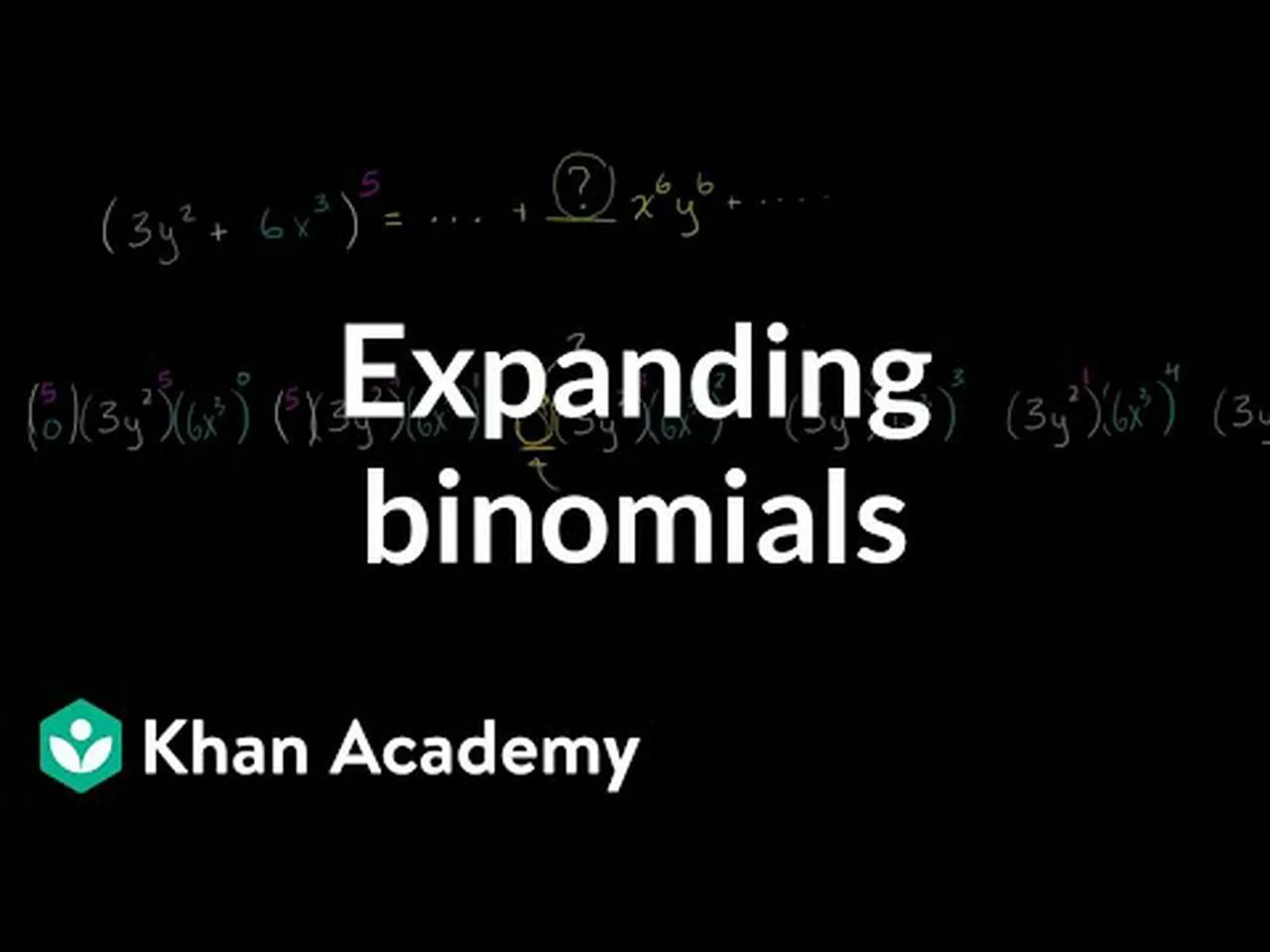 Determining coefficient in binomial expansion | Algebra II | Khan Academy