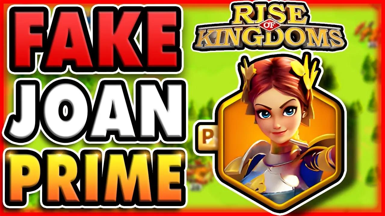 Legendary Joan of Arc Prime LEAK is FAKE - Rise of Kingdoms