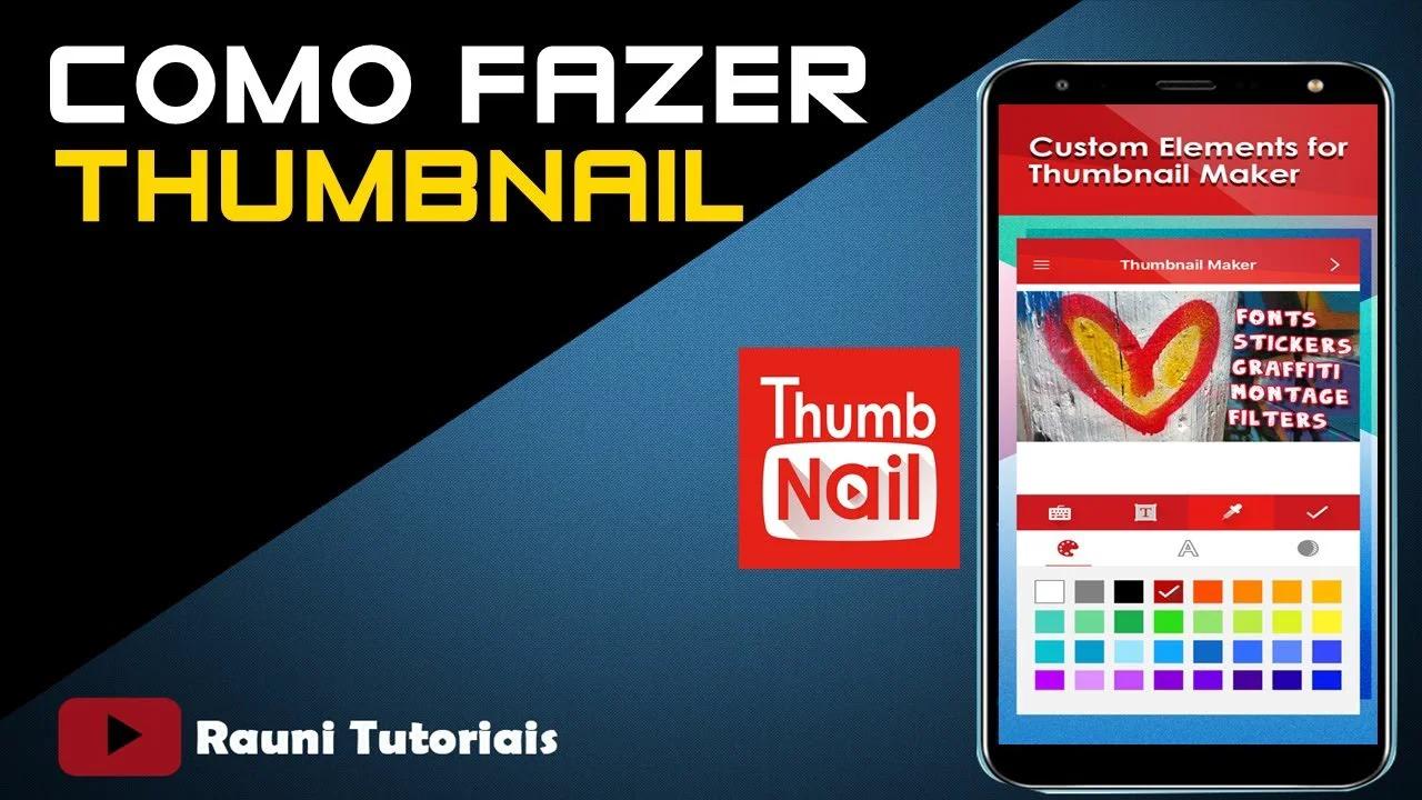 como fazer thumbnail para vídeos do youtube no celular