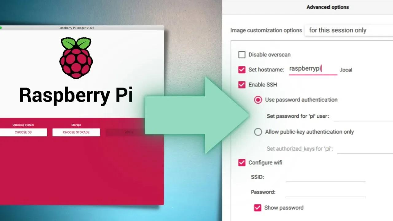 Raspberry Pi Hidden Settings - Setup Hostname, SSH and WiFi from the Pi Imager Application.