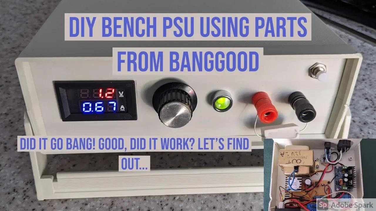A DIY bench PSU using parts from Banggood and ATtiny85 based control