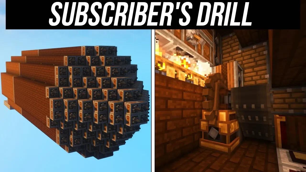 Create mod. Subscriber's Drill. 1.16.5-1.18.2 (minecraft java edition)