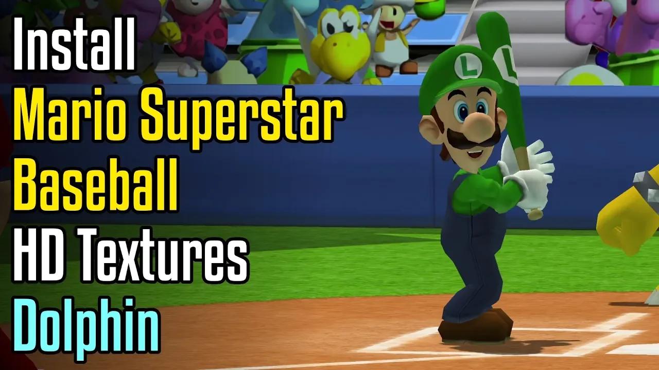 How to Install Mario Superstar Baseball HD Textures in Dolphin GameCube ...
