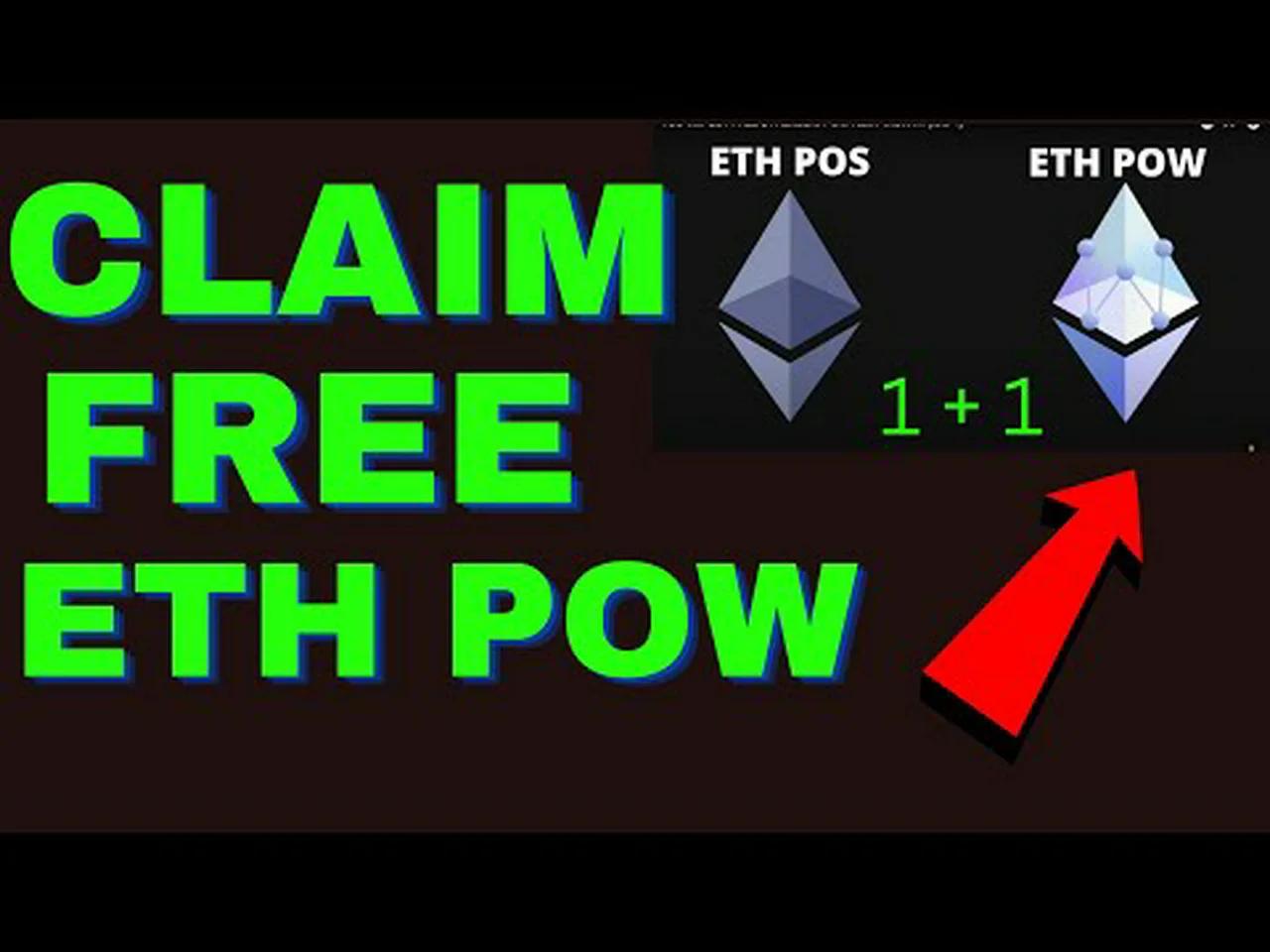 YOU CAN NOW CLAIM YOUR FREE ETH POW TOKEN