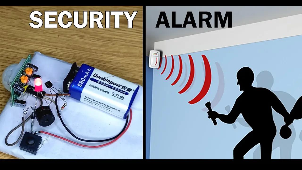 Pir Motion Sensor Security Alarm Without Arduino