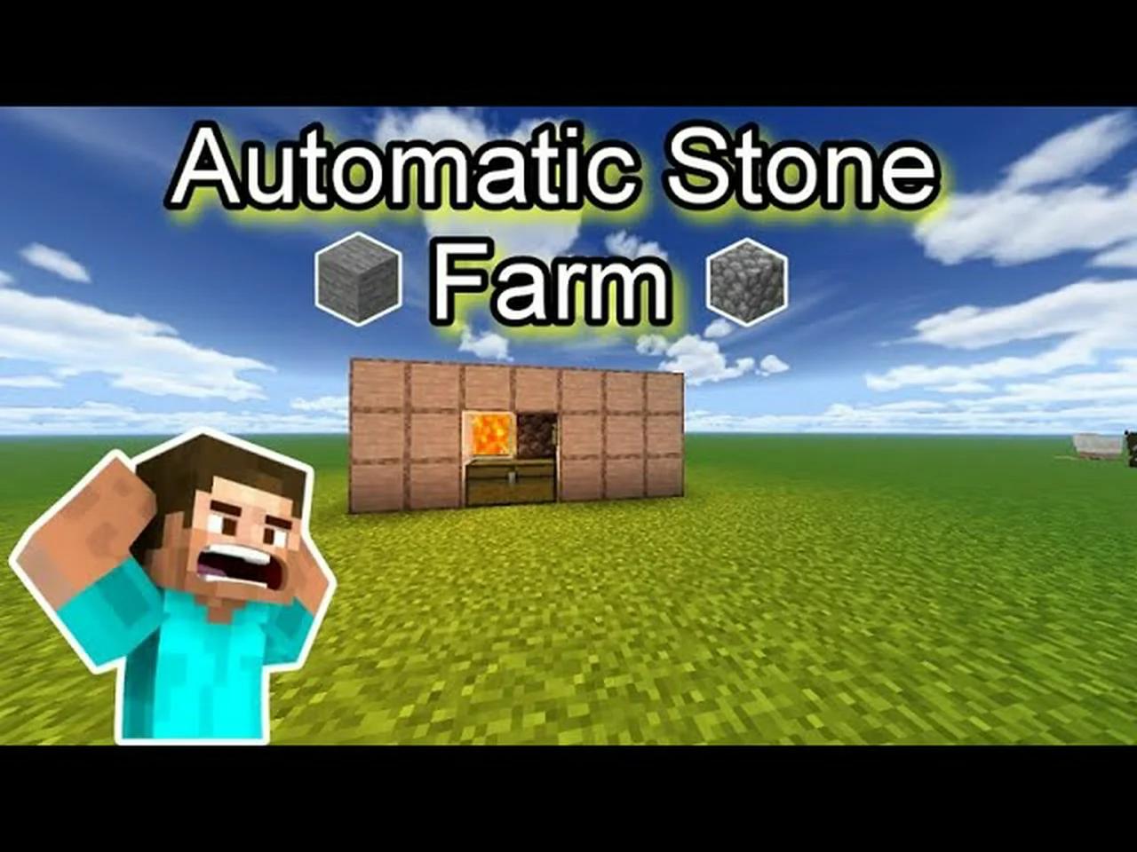 Make automatic stone farm in Minecraft//Best unlimited stone farm in ...
