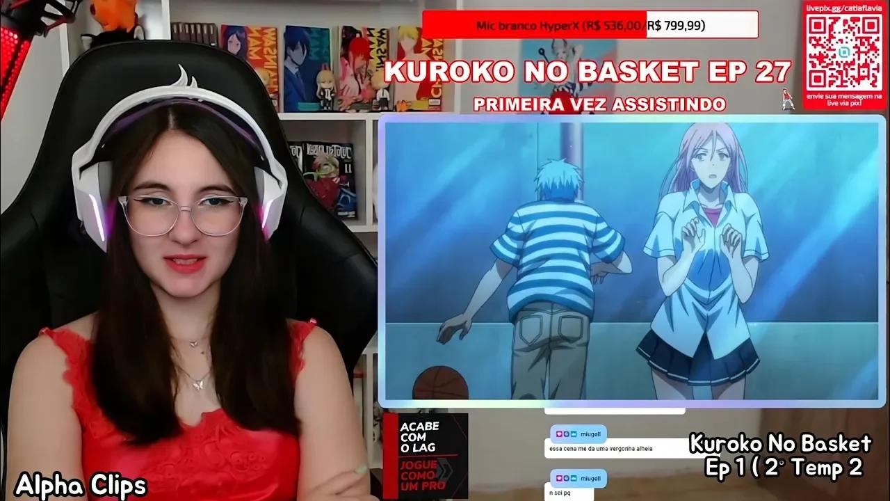 Catia Flavia - NOVA TECNICA DO KUROKO | Kuroko No Basket | Ep 2 ( 2° Temp ) ( React )