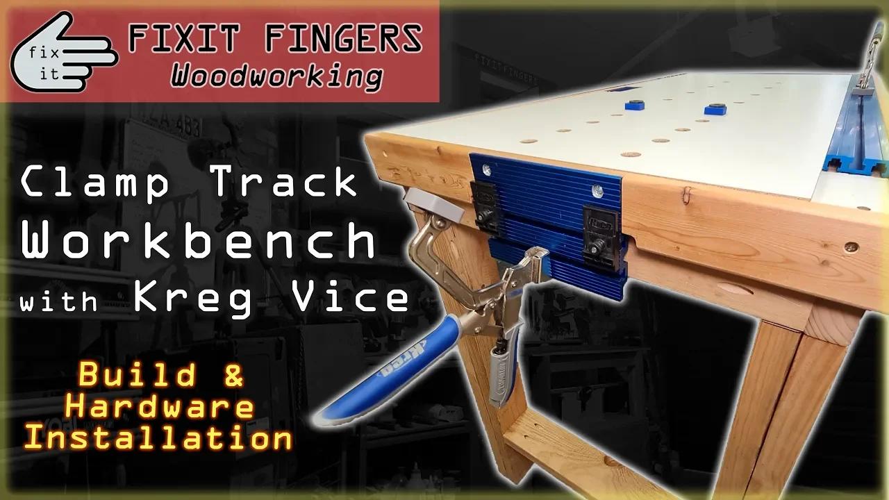 Mobile Clamping Workbench with Kreg Clamp Track and Vice