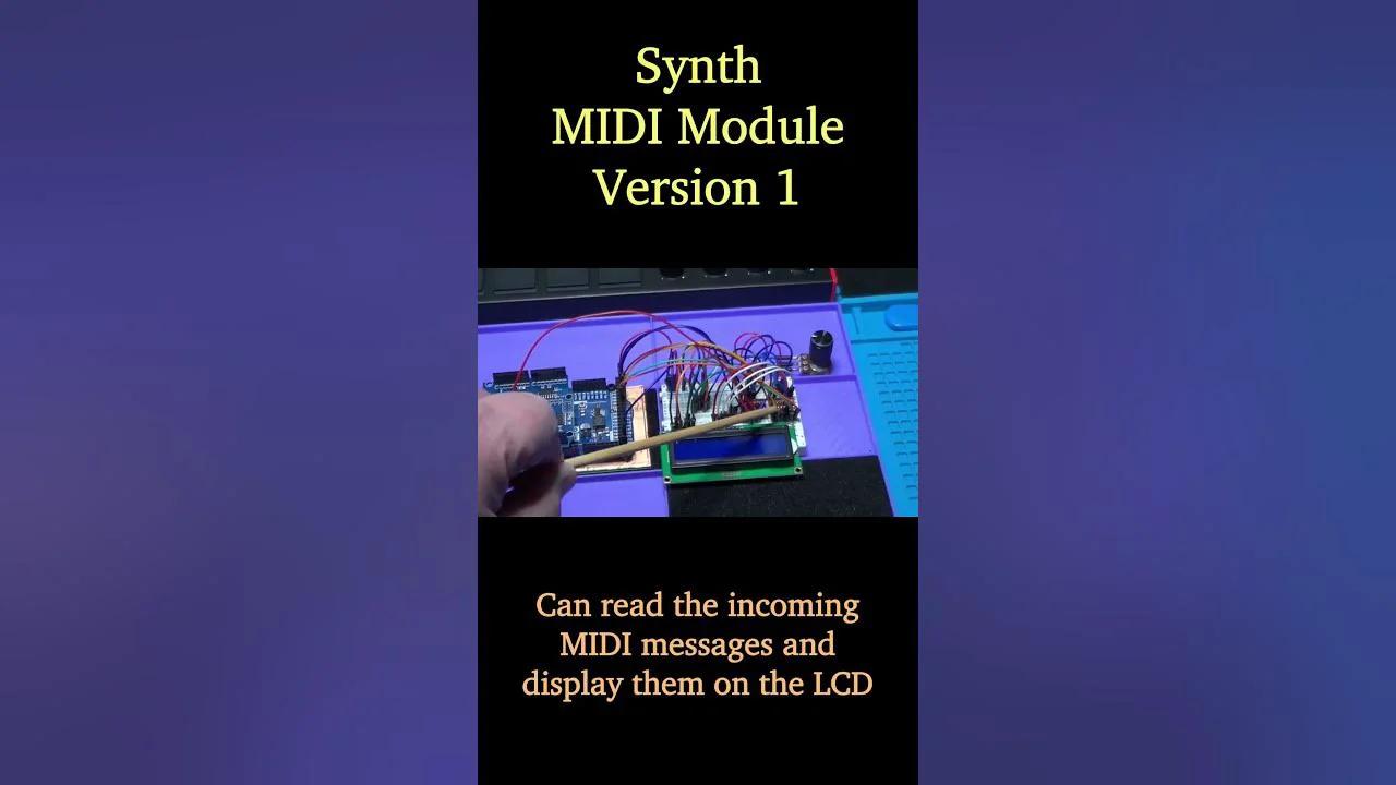 Midi Module V1 Arduino Digitalsynthesizer Arduinoproject Midicontroller Letsbuildasynth 7046