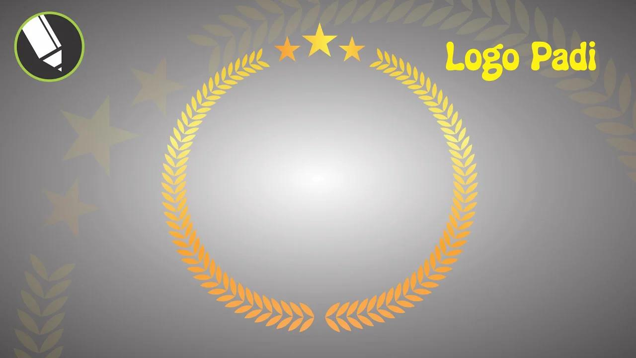 Membuat Logo Padi di corelDRAW | Learn Design Graphic with Dhinasty ...