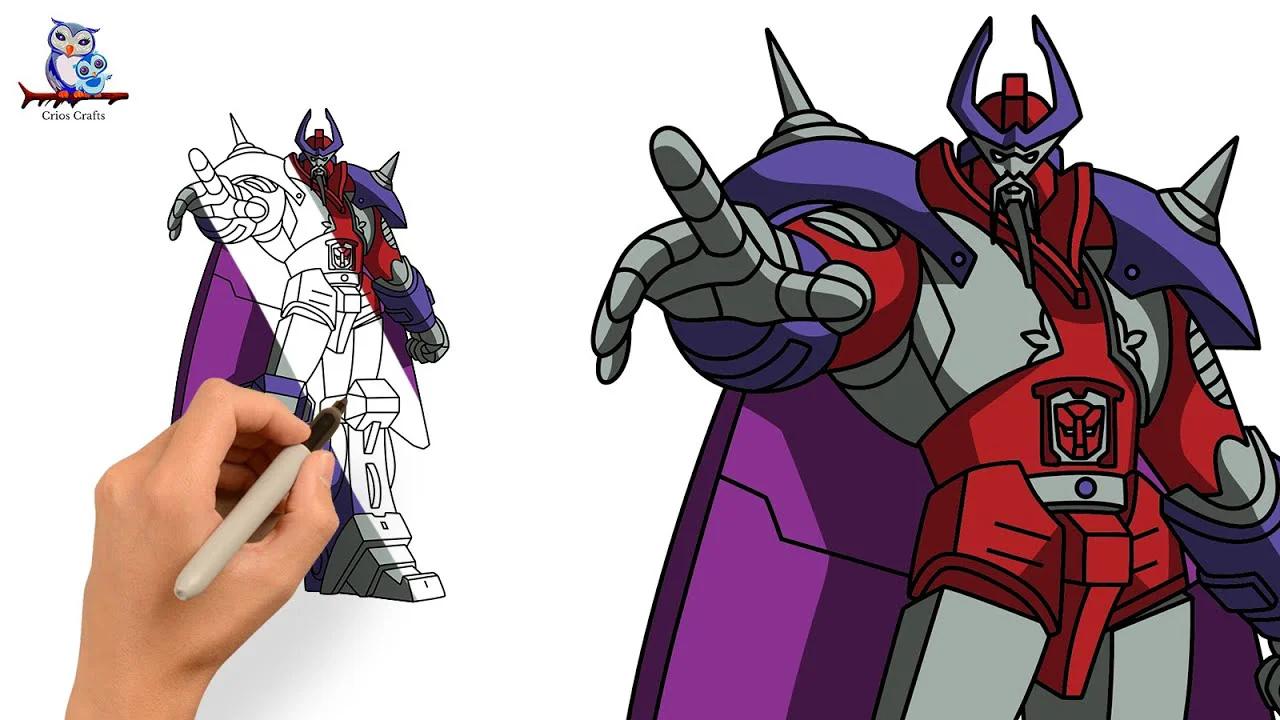 How to Draw Alpha Trion G1 - Transformers