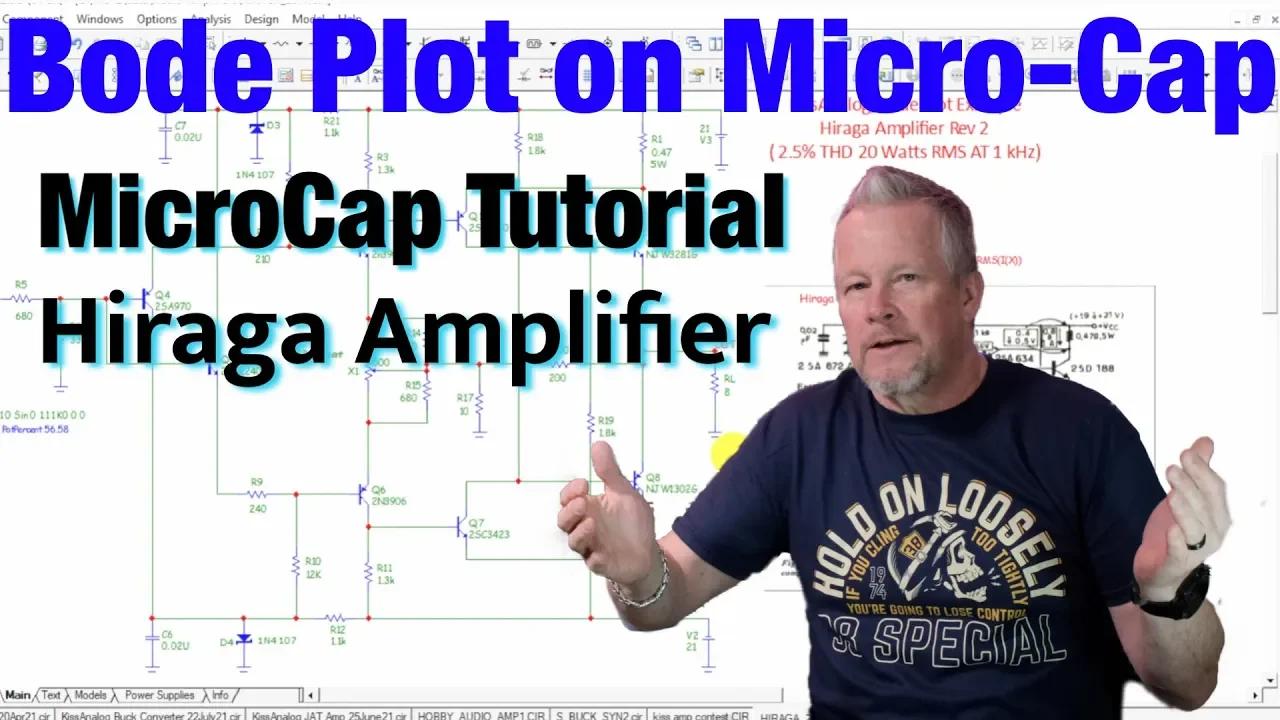 How to Bode Plot with Hiraga Amplifier with MicroCap Tutorial