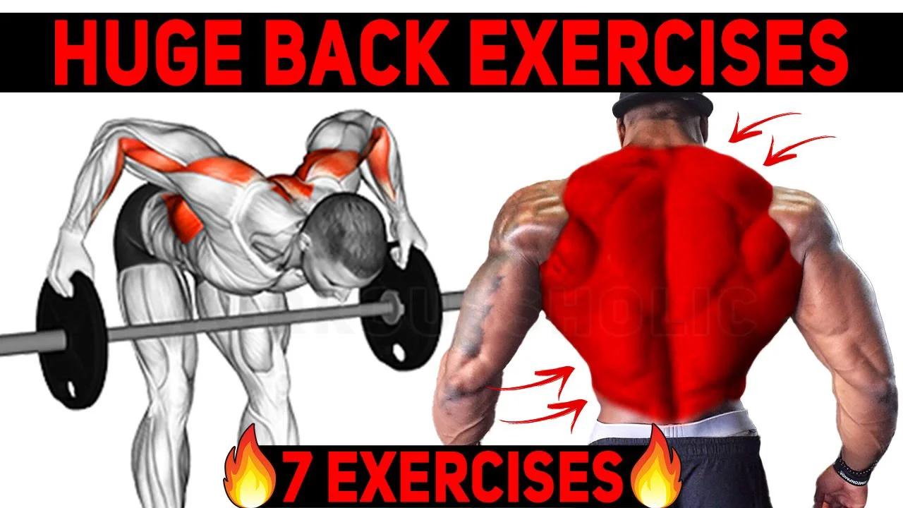 7 Fastest Huge Back Exercises - Gym Workout Motivation