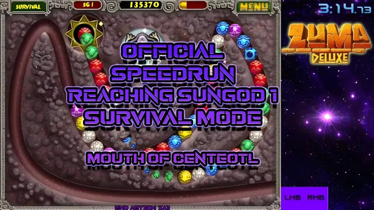Zuma Deluxe [SPEEDRUN] | 3:14.73 RT / Reach SG1 Survival Mode - Mouth ...
