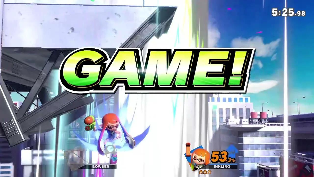 Super Smash Bros. Ultimate (Bowser Vs. Inkling Girl) First-To-Two