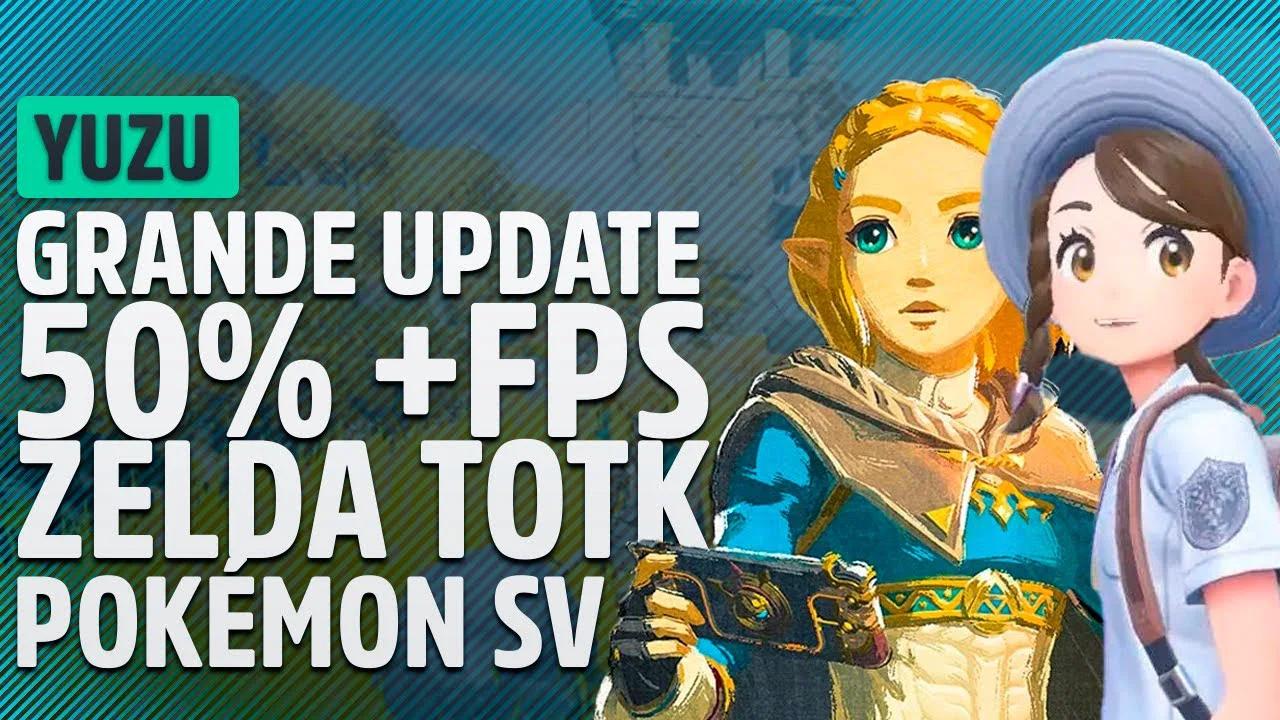 MELHORIA MASSIVA DE PERFORMANCE NO YUZU! ZELDA TOTK E POKÉMON SCARLET e ...