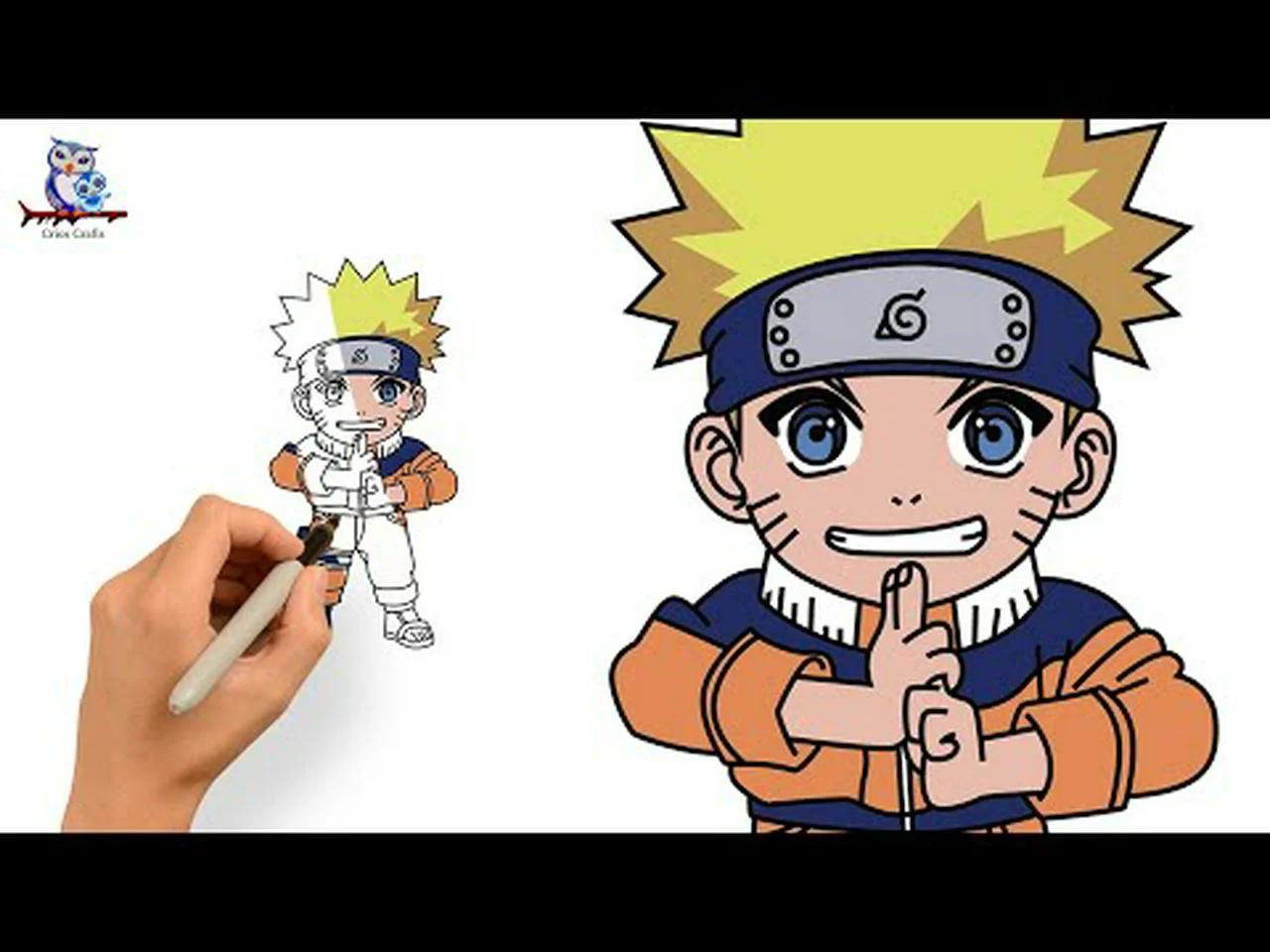 How To Draw Naruto Uzumaki Shippuden Chibi - Tutorial