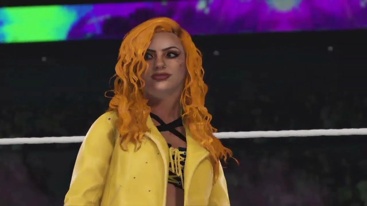WWE 2K24 - Michelle McCool and Asuka VS Gigi Dolan and Cluberella